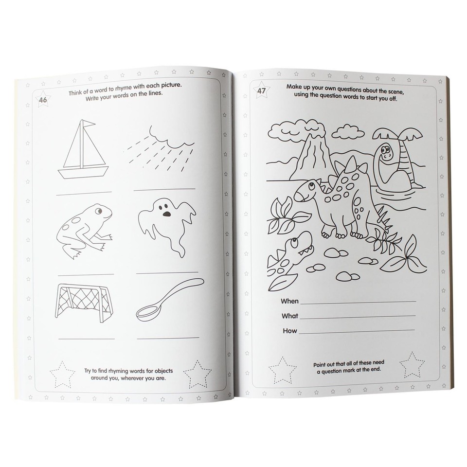 Mega Learning Book with Gold Reward Stickers Age 4-6 Years - Writing ...