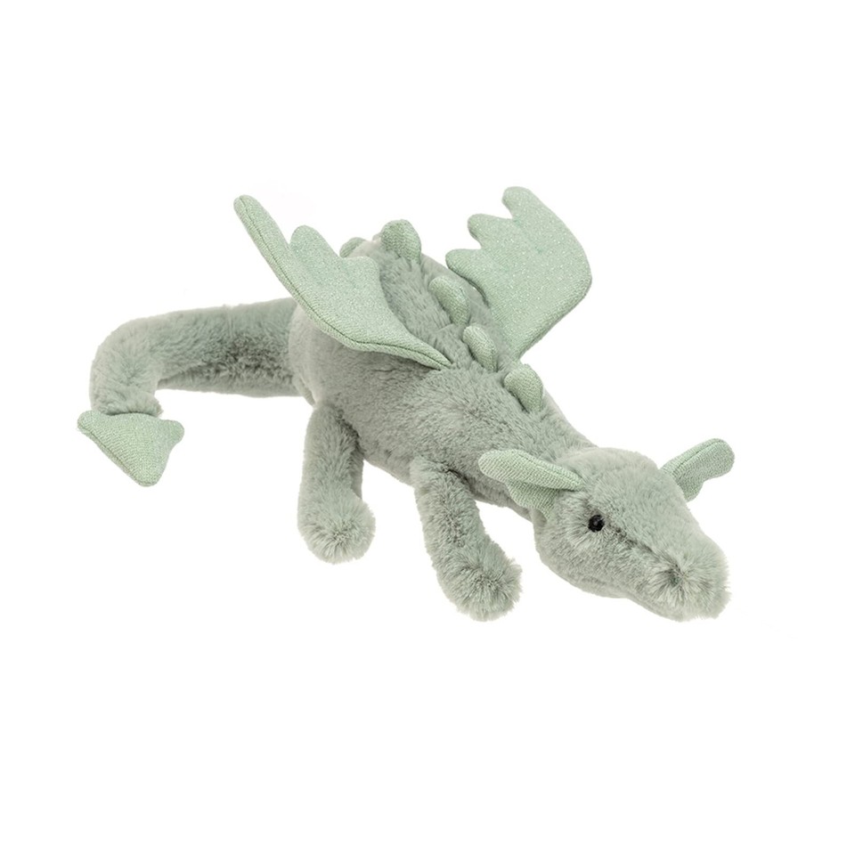 Jellycat Sage Dragon Sparkle Plush Stuffed Animal Toy-Christmas gifts ...