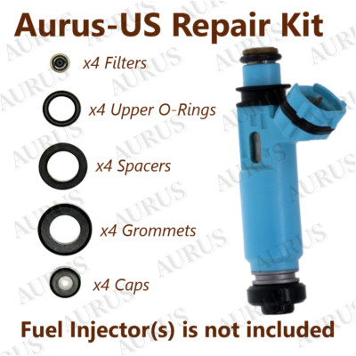 x4 FUEL INJECTOR REPAIR KIT 23250-03010 FOR 2000-01 Toyota Solara Camry ...