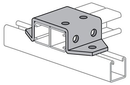 POWER-STRUT PS-734-EG, Channel U-Support, 7" x 3-1/2" x 1-7/8", 8-Hole ...