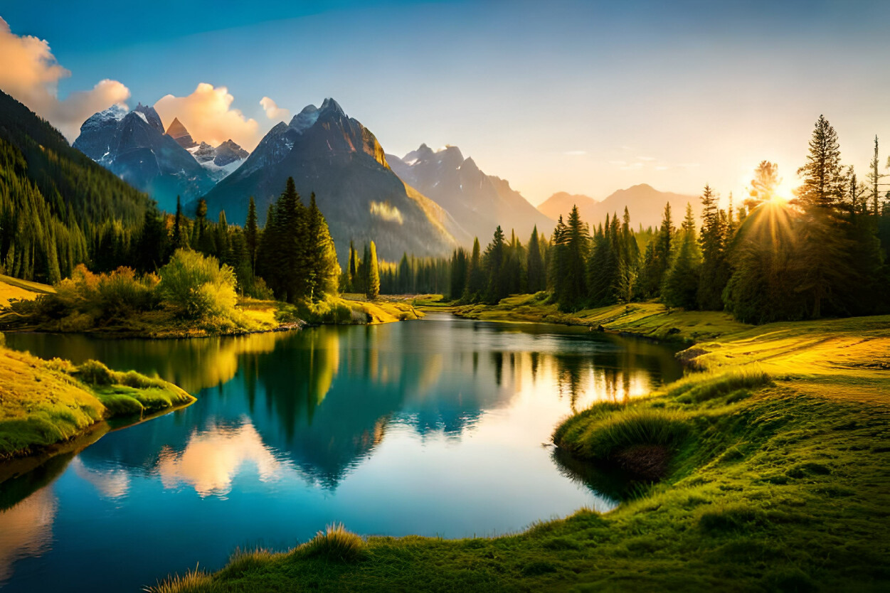 Beautiful Nature Landscape View Print Premium Poster High Quality ...