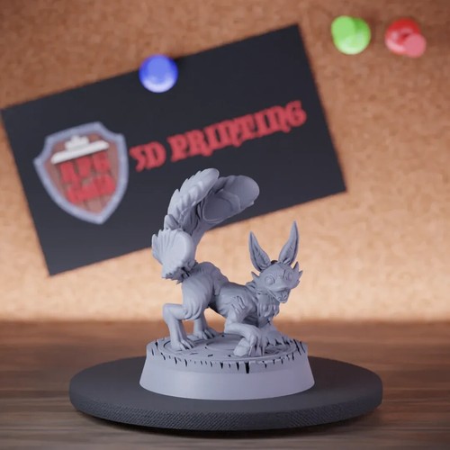 Three Tailed Fox Miniature Magic Beast Mini Dungeons and Dragons DnD 5e ...