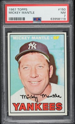 1967 Topps #150 Mickey Mantle PSA 7 | eBay