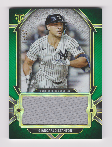 2024 Triple Threads - Single Jumbo Relic Card - Giancarlo Stanton / 27 ...