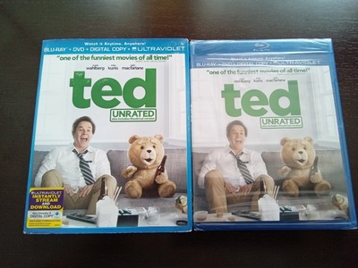 Ted (Blu-ray Disc, 2012, 2-Disc Set, Unrated Includes Digital Copy ...