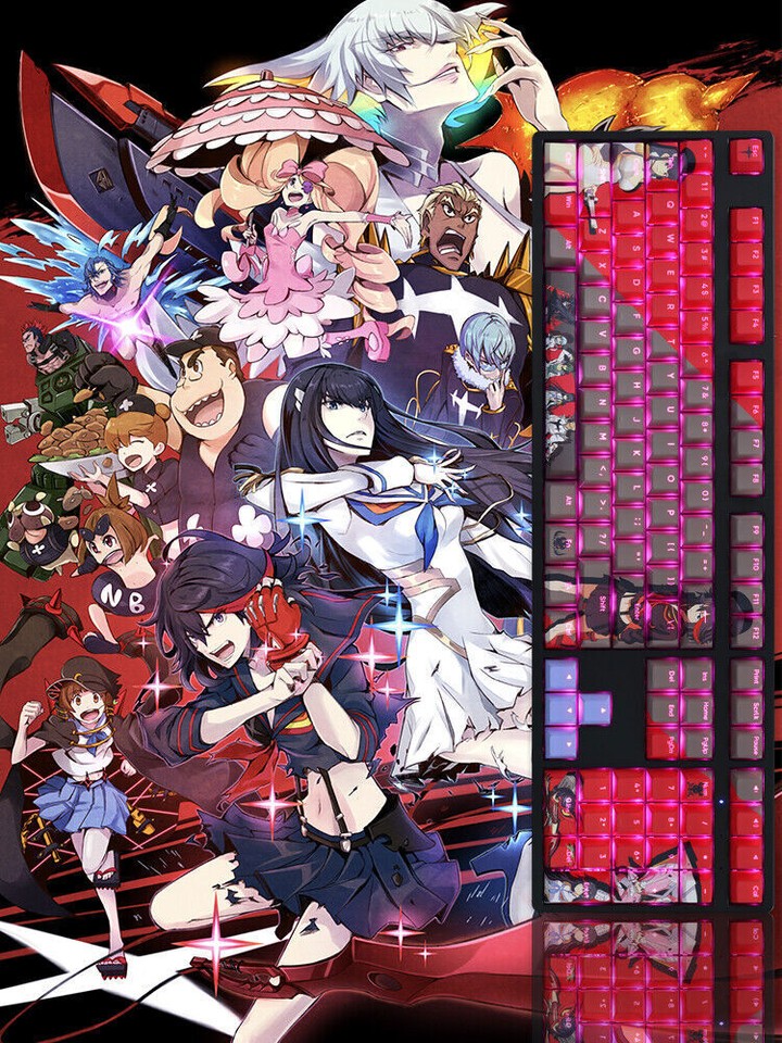 KILL la KILL Transparent PBT Anime Keycap Set Cherry MX for Mechanical ...