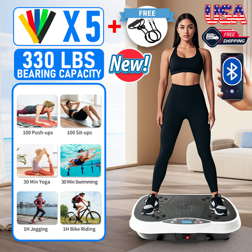 Whole Body Vibration Plate 330 LBS Capacity, Multiple Modes for Toning ...