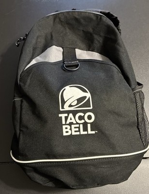 Taco Bell Logo Backpack – New Without Tags – Rare Black & Gray Stylish ...