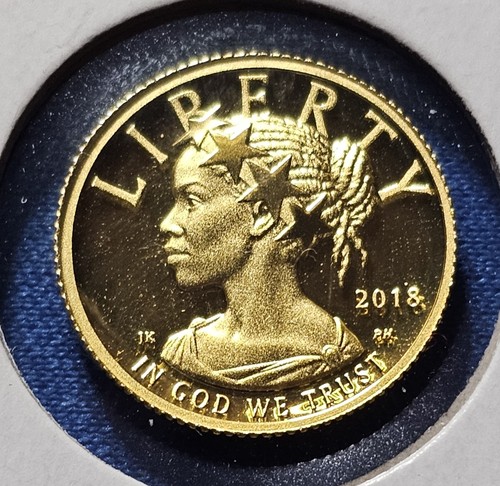 A 2018 W 1/10 Oz Gold American Liberty High Relief Proof $10 Coin. 9999 ...