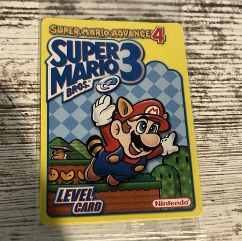 Nintendo Super Mario Bros 3 Level Card Power Up Gameboy Advance E ...