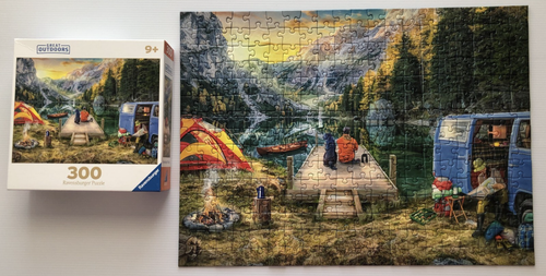 CALM CAMPSITE GREAT OUTDOORS 300 pc jigsaw puzzle RAVENSBURGER 2020 | eBay