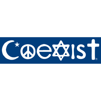 Coexist sticker logo heart weatherproof bumper vinyl decal | eBay