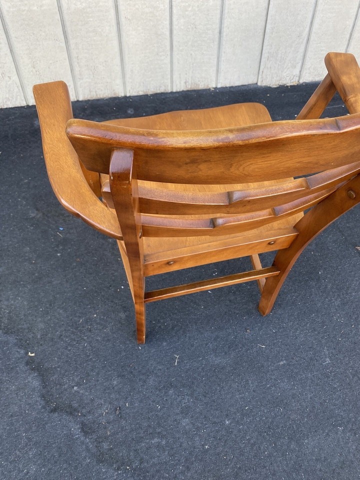 64766 Set of 6 Solid Maple Temple Stuart Dining Chair s Chairs | eBay