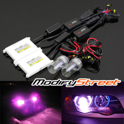 H11 12000K PURPLE CANBUS SLIM BALLAST XENON HID KIT HEADLIGHTS/FOG ...