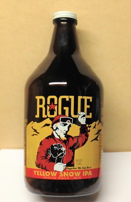Craft Beer ROGUE Yellow Snow IPA India Pale Ale BEER GROWLER 64 oz JUG ...