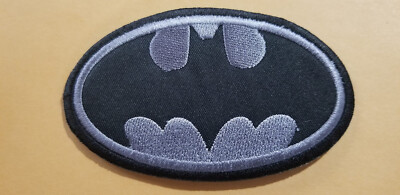 Blackout Batman Logo Embroidered Biker Patch approx 2.25x 3.75" | eBay