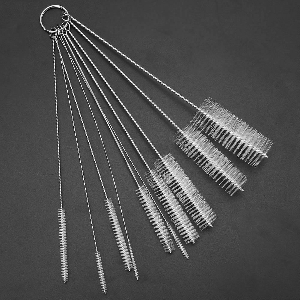 10X/set Test Tube Cleaning Brush Bottle Straw Washing Cleaner Bristle ...