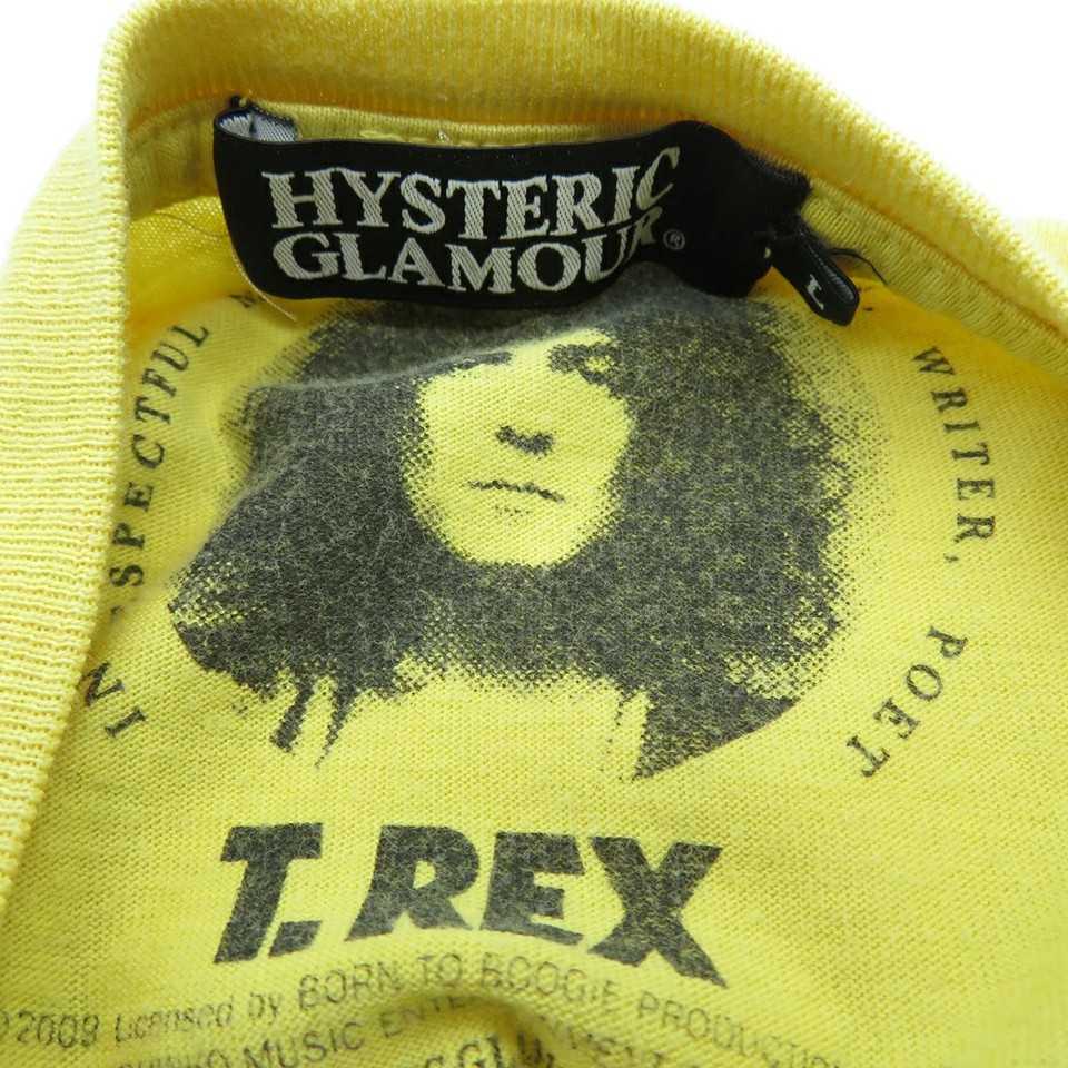 HYSTERIC GLAMOUR 09ss T.REX BOLAN BOOGIE Tee 0292CT05 Size-L T- | eBay