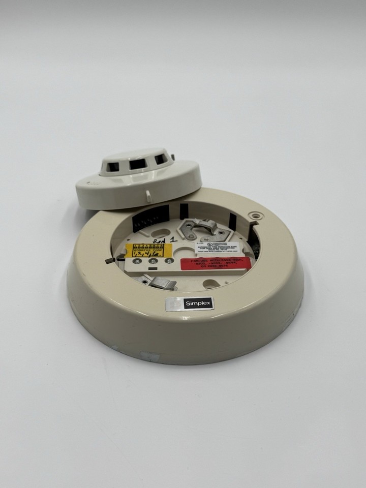Simplex 2098-9201 Smoke Detector with 2098-9652 Detector Base | eBay