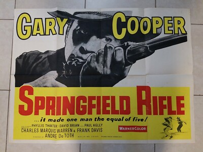 Springfield Rifle movie poster - Gary Cooper - 30 x 40 inches - RARE | eBay
