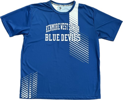 Kenmore West Senior Blue Devils Size 2XL Short Sleeve Prosphere 100% ...