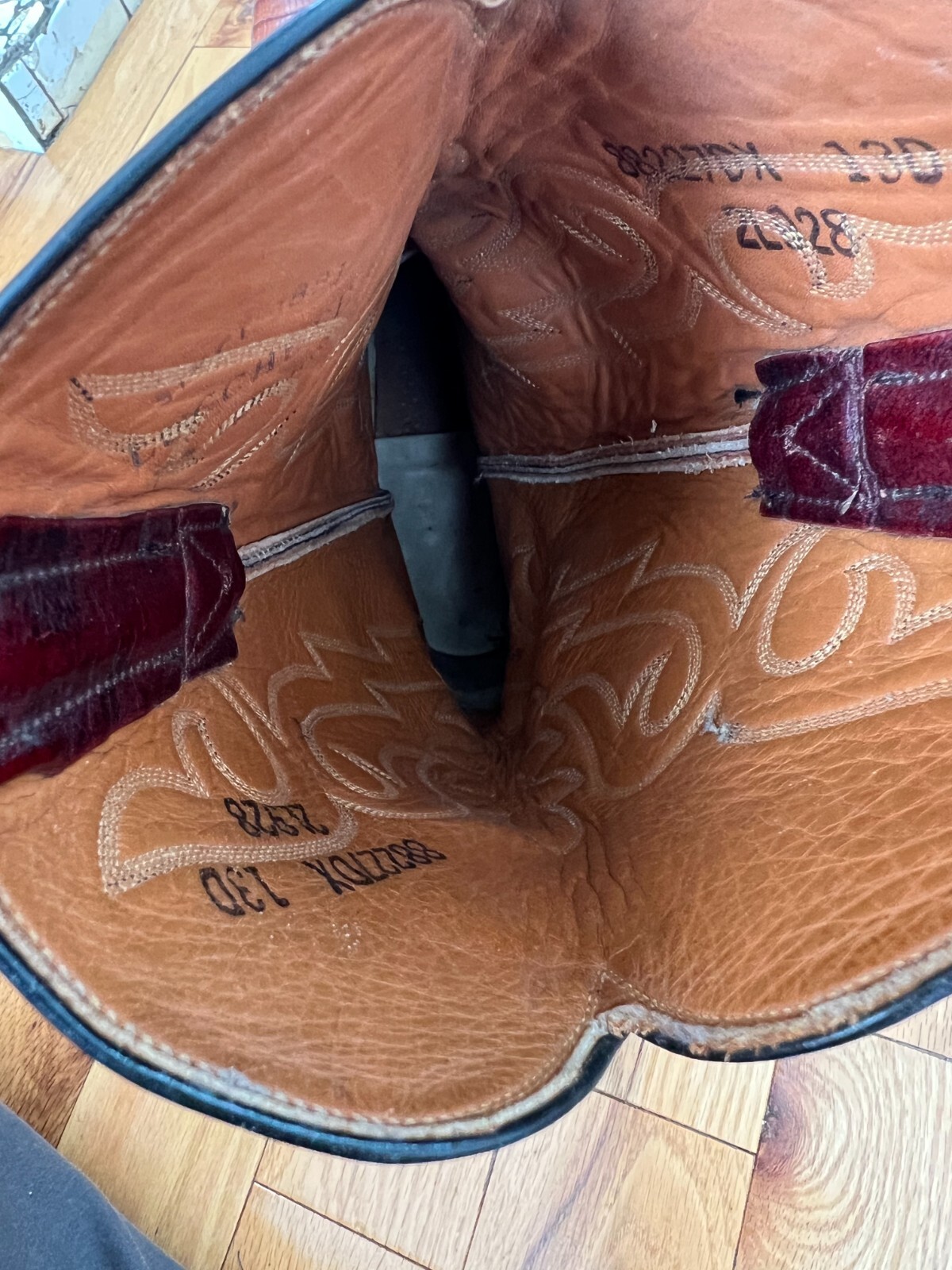 Lucchese Cowboy Boots 13D Light & Dark Brown - Narrow - Gem