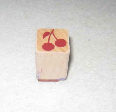 Rubber Stamp - Cherry's with Stem Shape (Solid) - Small Size | eBay