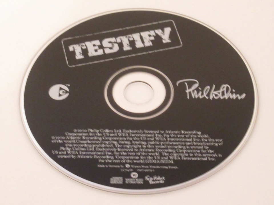 Phil Collins – Testify / Face Value Records – 5050466-1484-2-1 CD Album ...
