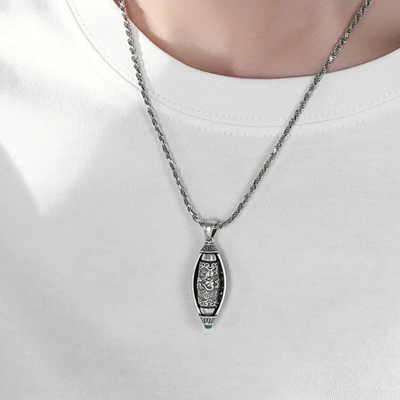 Six Character Truth Spinning Cylinder Necklace For Men And Women ...