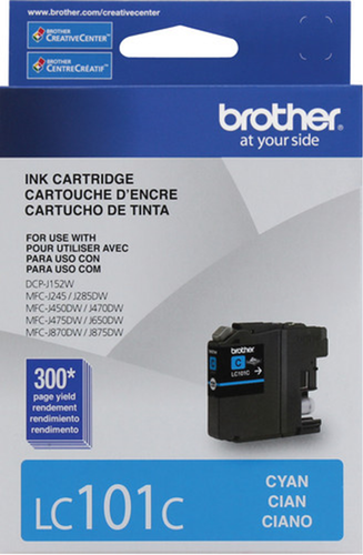 New Genuine Brother LC101 Cyan Ink Cartridge DCP-J152W MFC-J285DW | eBay