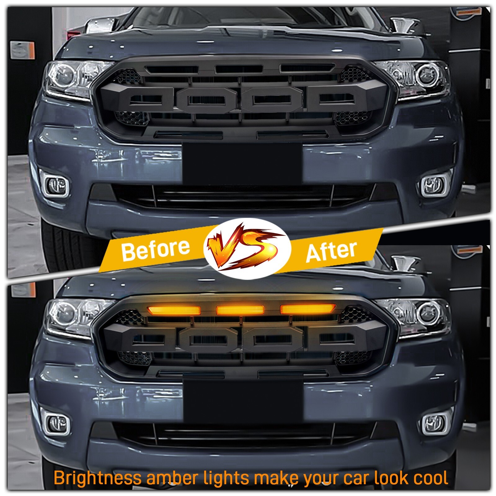 LED Raptor Lights for 2019 2020 2021 Ranger Front Grille Grill Light ...