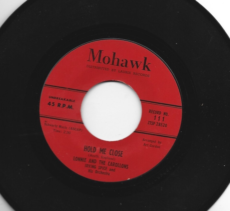 DOOWOP 45 - LONNIE and the CAROLLONS - TRUDY / HOLD ME CLOSE- HEAR 1959 ...