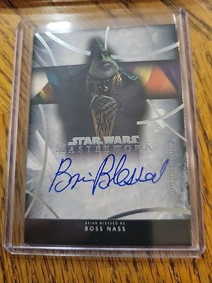 2024 Topps Star Wars Masterwork Boss Nass Autograph card Brian Blessed ...