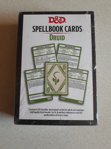 Dungeons and Dragons D&D5E RPG Druid Spellbook Cards (131 cards ...