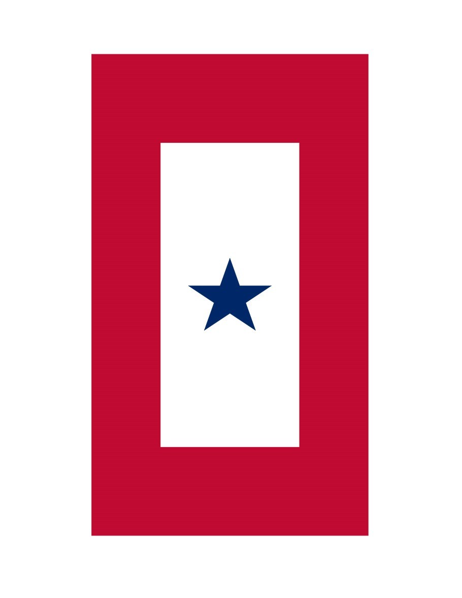 1 Blue Star Service Flag Sticker Die Cut Vinyl Decal | eBay