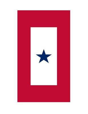 1 Blue Star Service Flag Sticker Die Cut Vinyl Decal | eBay