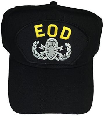 EOD EXPLOSIVE ORDINANCE DISPOSAL W/ BASIC EOD BADGE HAT CRAB USAF ARMY ...