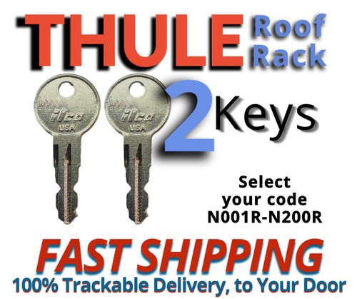Thule Keys Roof Rack Bike Ski Luggage Carrier Key Cut to Code N001R ...