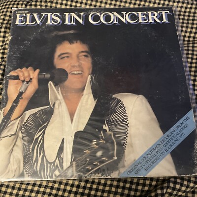Elvis In Concert -LP Vinyl 2 Music Record Set In Stereo 1977 RCA ...