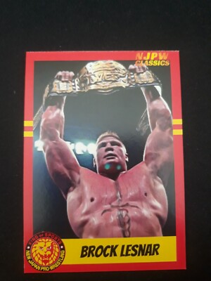 CUSTOM NJPW New Japan Pro Wrestling Trading Card 2021 Brock Lesnar #92 ...