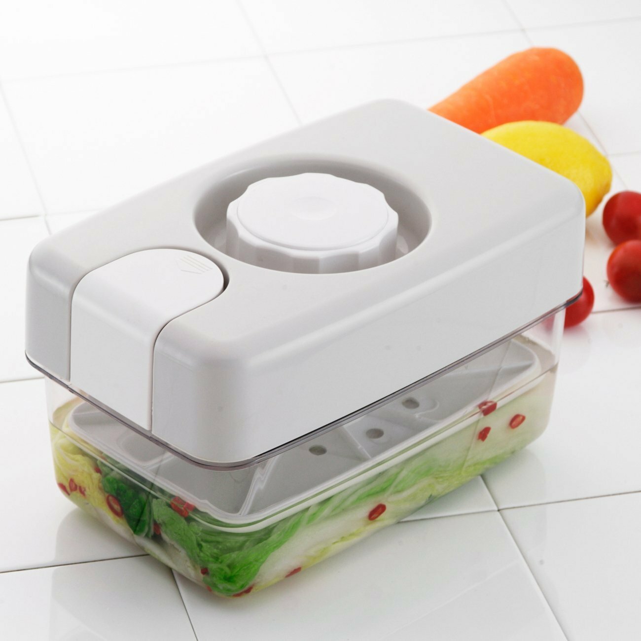 WAHEI FREIZ Tsukemono Pickle Press Square 2.0 L fresh land FR-9280 From ...