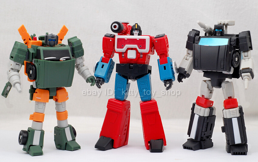 Small Scale MFT Auto Vehicle Deformable Robot Team Figure Boy Kids Toy ...