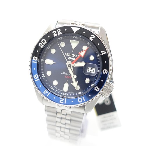 Seiko 5 Sports SBSC003 Cal.4R34 GMT Date Box Automatic Mens Watch Auth ...
