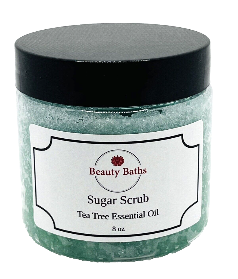 Tea Tree Sugar Scrub Exfoliating Body Scrub Handmade Gift for Her Bath ...