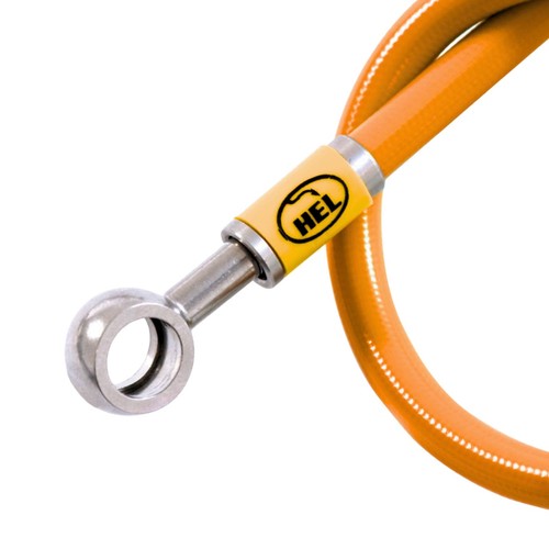 HEL Braided Rear Brake Lines Orange Harley Davidson XLH Sportster 1200 ...