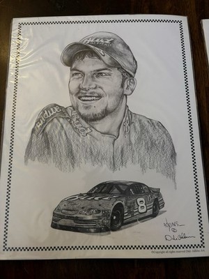 Adkins NASCAR Realism Print, Unframed Portrait - Dale Earnhardt Jr. | eBay