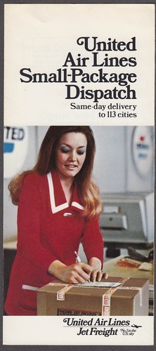 United Air Lines Small-Package Dispatch airline folder 1972 | eBay