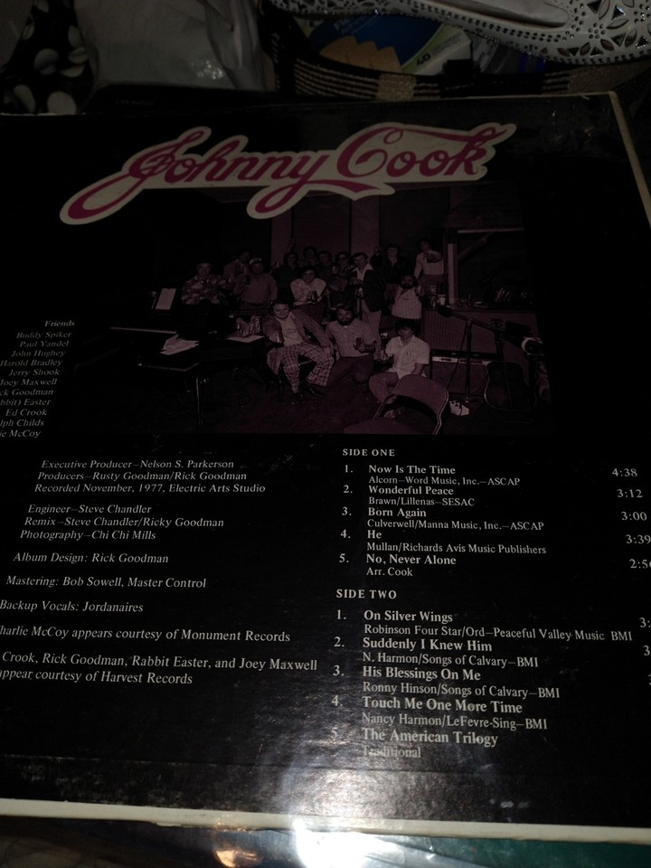 Enjoy Johnny Cook 1977 LP He’s the Real Thing Calvary Records STAV5147 ...