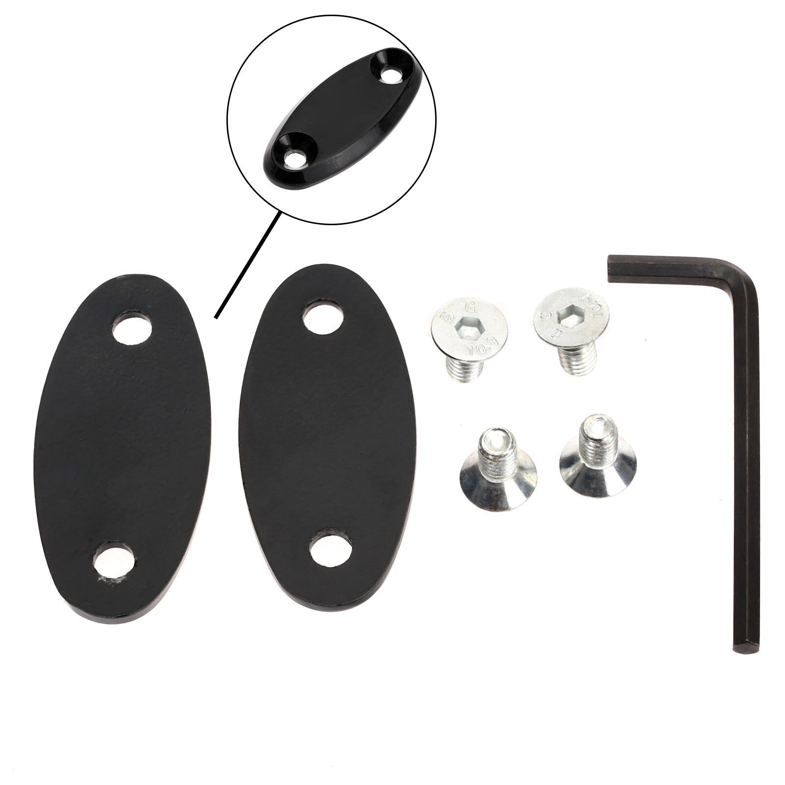 1 Pair Motorcycle Mirror Block Off Base Plate for Honda CBR 600RR 2003 ...