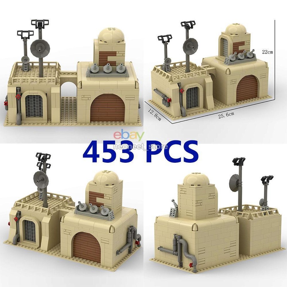 MOC Military WWII Army Fortress Baseplate Building Blocks Bricks ...